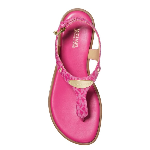 MICHAEL Michael Kors | Shoes | Michael Michael Kors Logo Plate Thong ...